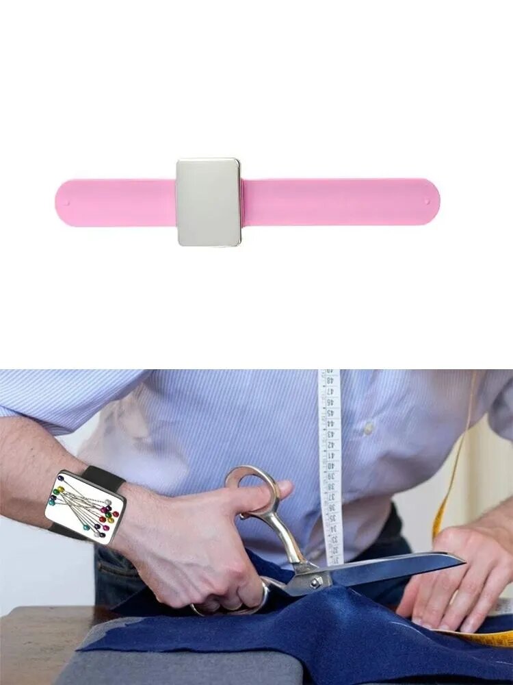 Магнитная игольница, силиконовая игольница для запястья