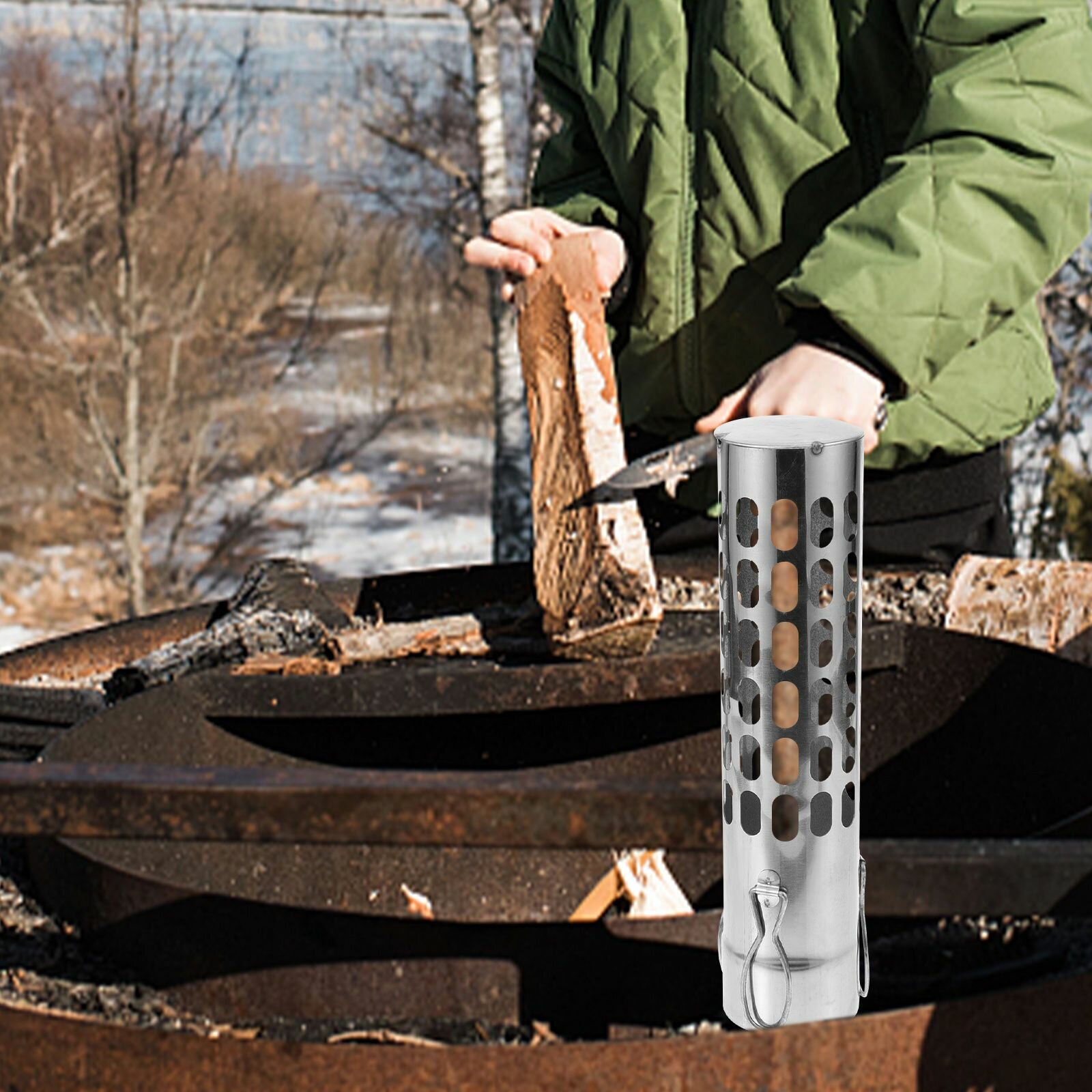 Защитная Сетка Для Дымохода, Из Нержавеющей Стали, Для Улучшения Дымоотведения, 1 Набор