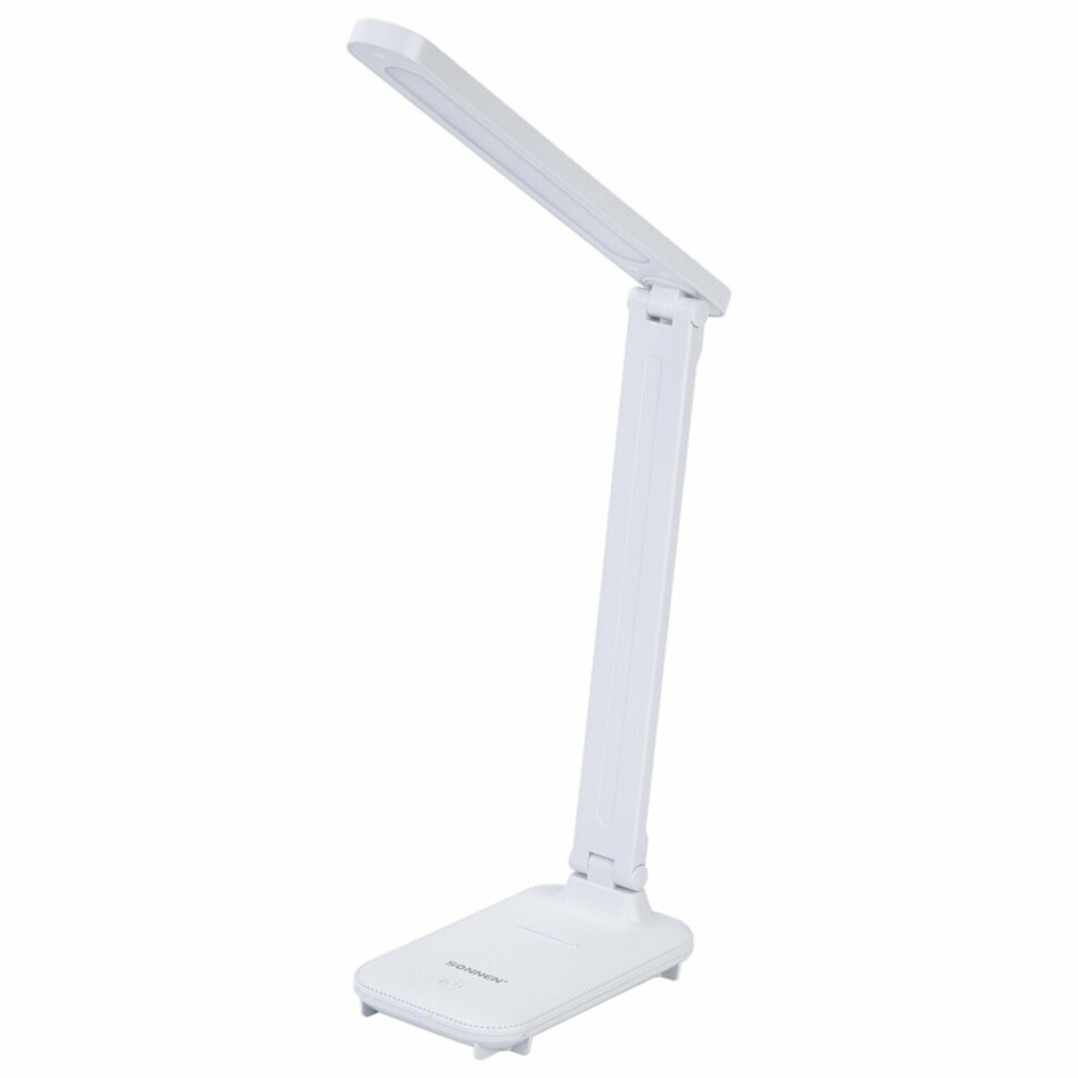 Настольная лампа / светильник беспроводная SONNEN PT-102, USB, LED, 3 Вт, 3 режима, белый, 238777, 238777