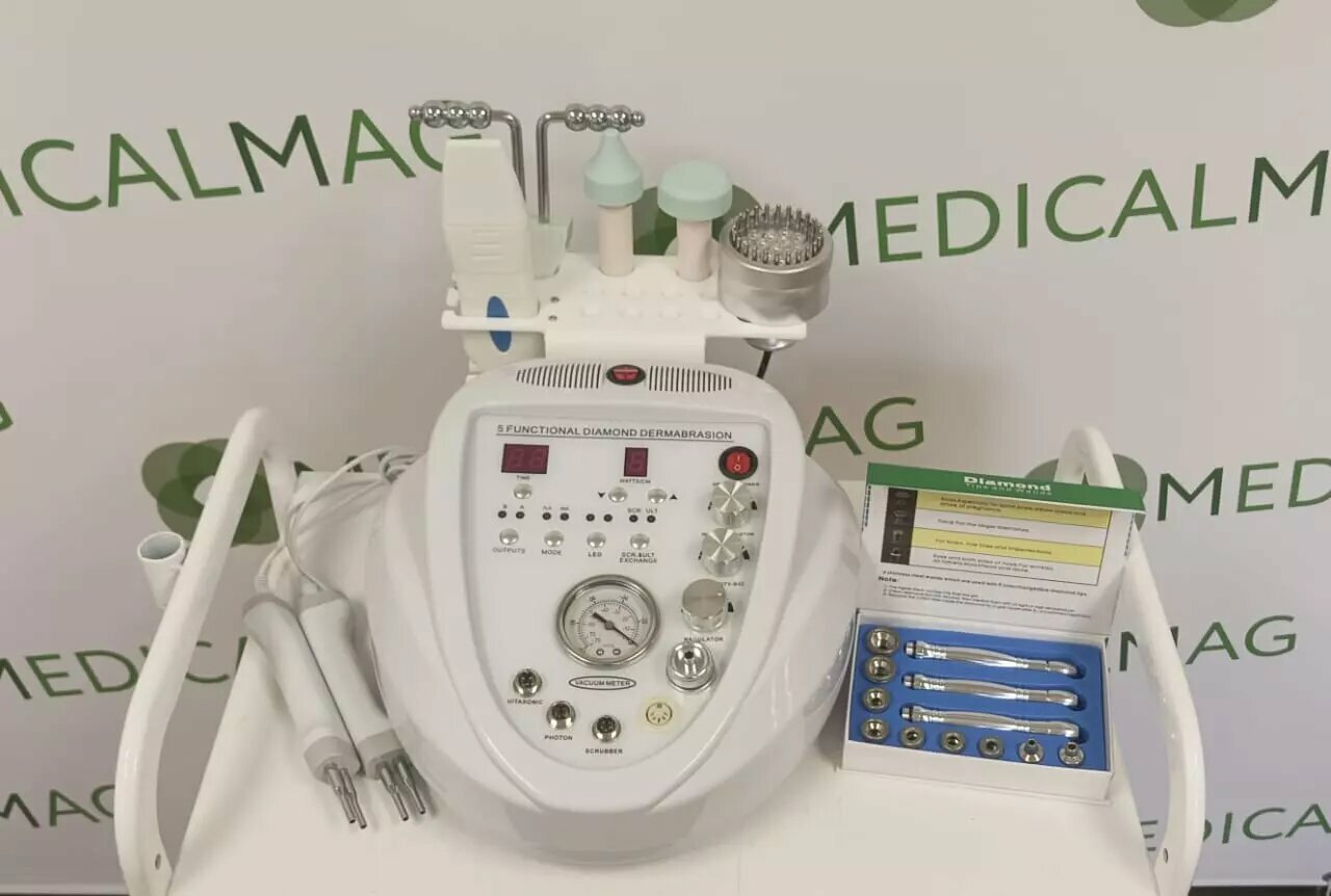 Косметический комбайн NV-905A 5в1 (микродермабразия, фонофорез, ультразвуковая лопатка, светотерапия, микротоки)