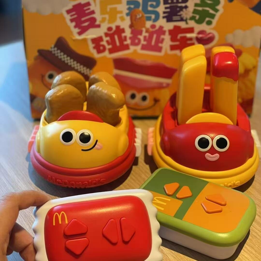 McDonald's 2025 Новый пульт управления куриными наггетсами, бамперные машинки, подарок на День детей, интерактивная игрушка для родителей и детей
