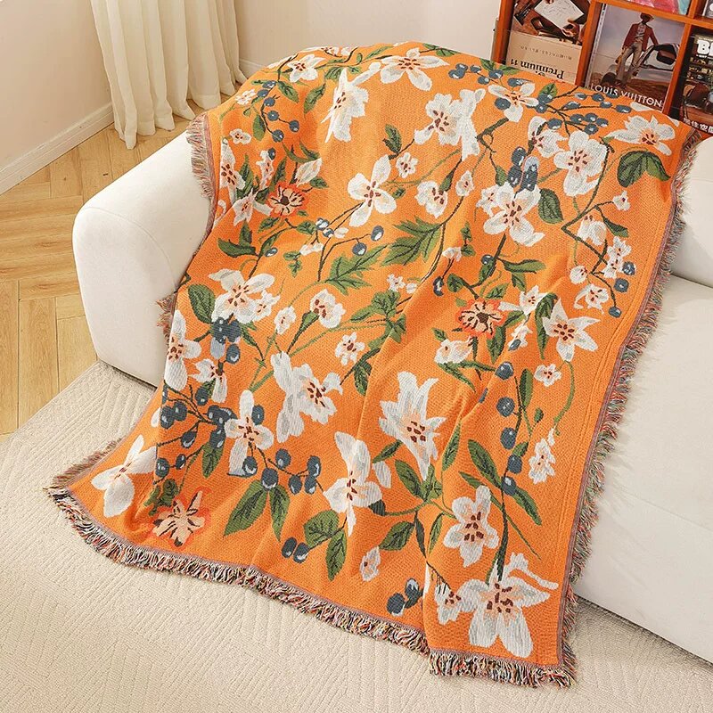 Новый гобелен в китайском стиле с узором бабочек, винтажный гобелен с цветочным орнаментом, декоративный тканевый