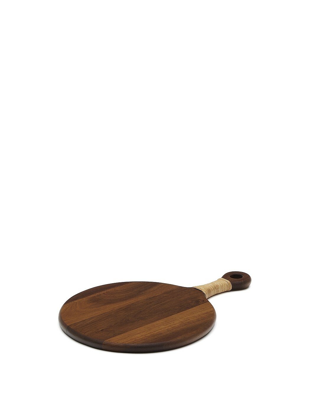 Сервировочная доска La Forma Sardis, круглая, деревянная, с ручкой, 25,4x37,3x1,5см