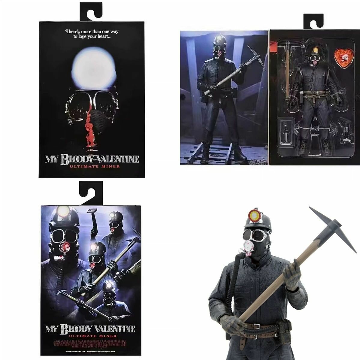 Коллекционная Фигурка шахтер, Чертов день Святого Валентина NECA 56085 Bloody Valentine's Day coal miner 18 CM