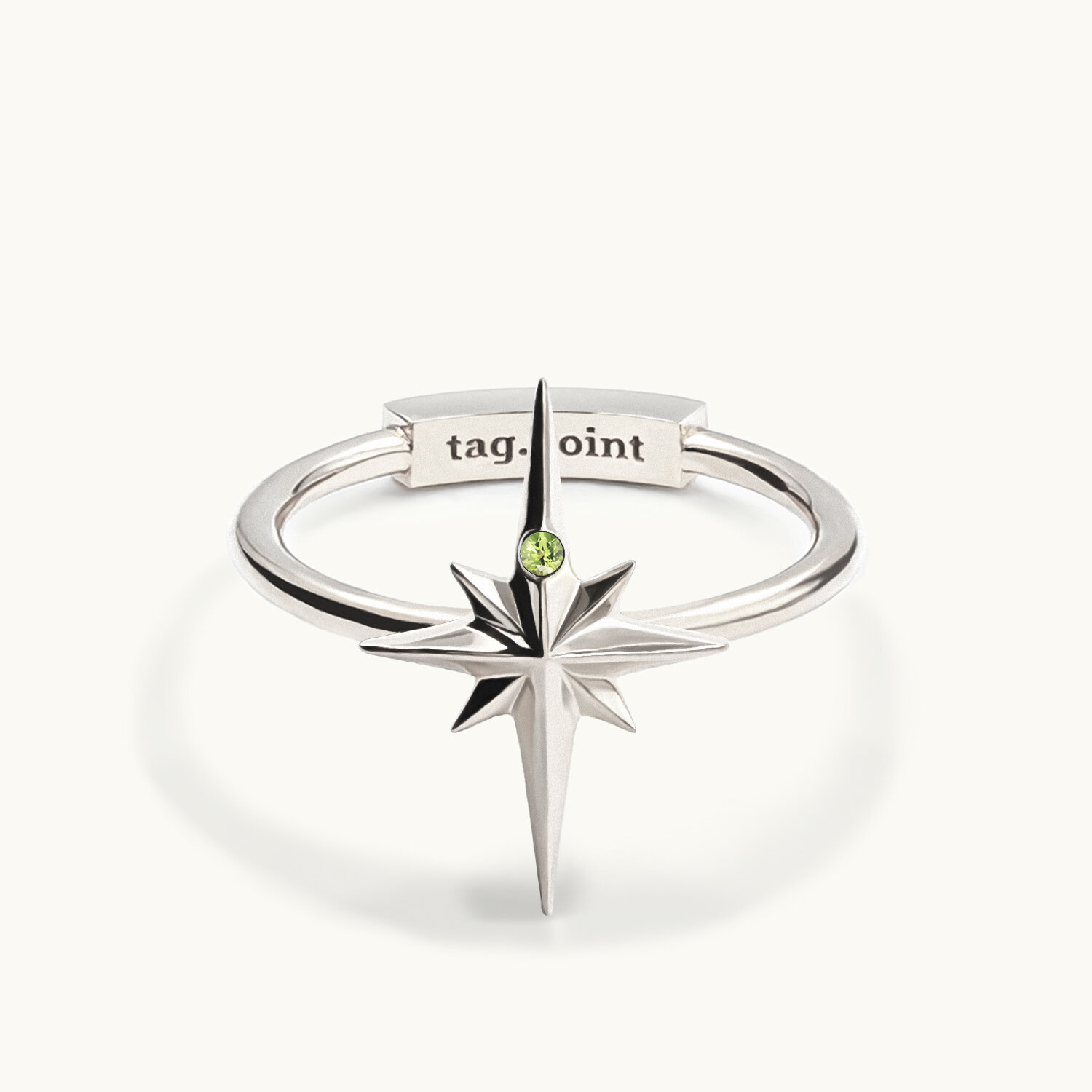 Кольцо-кулон, хризолит