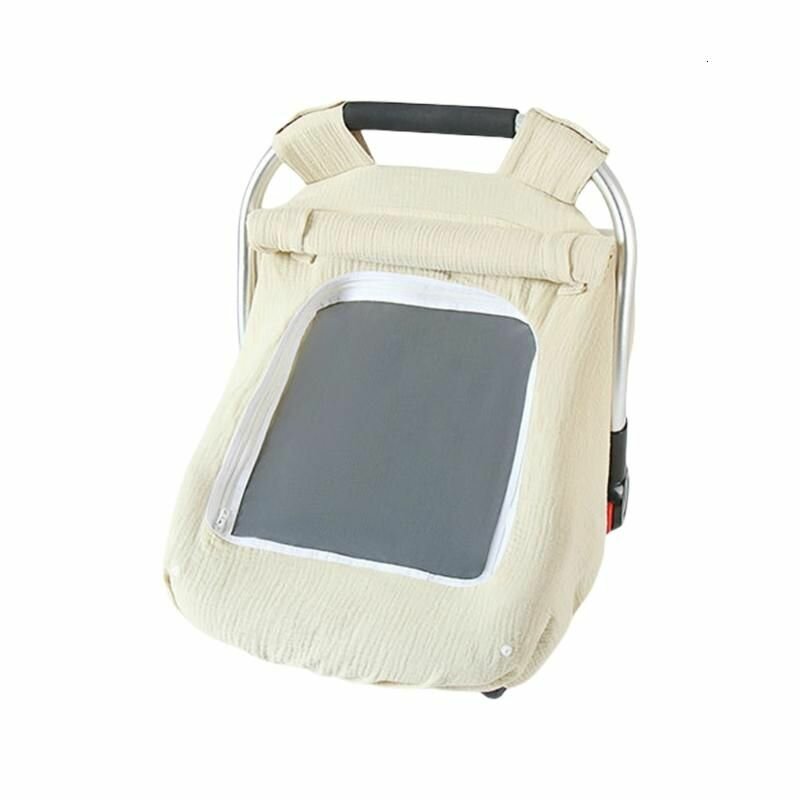 Чехол для люльки с окном, безопасный и дышащий, Бежевый