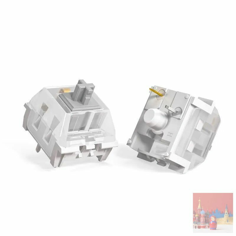 Эксклюзивные свитчи Kailh Speed Silver 41gf, 10 шт, с предустановленной смазкой для игровых механических клавиатур