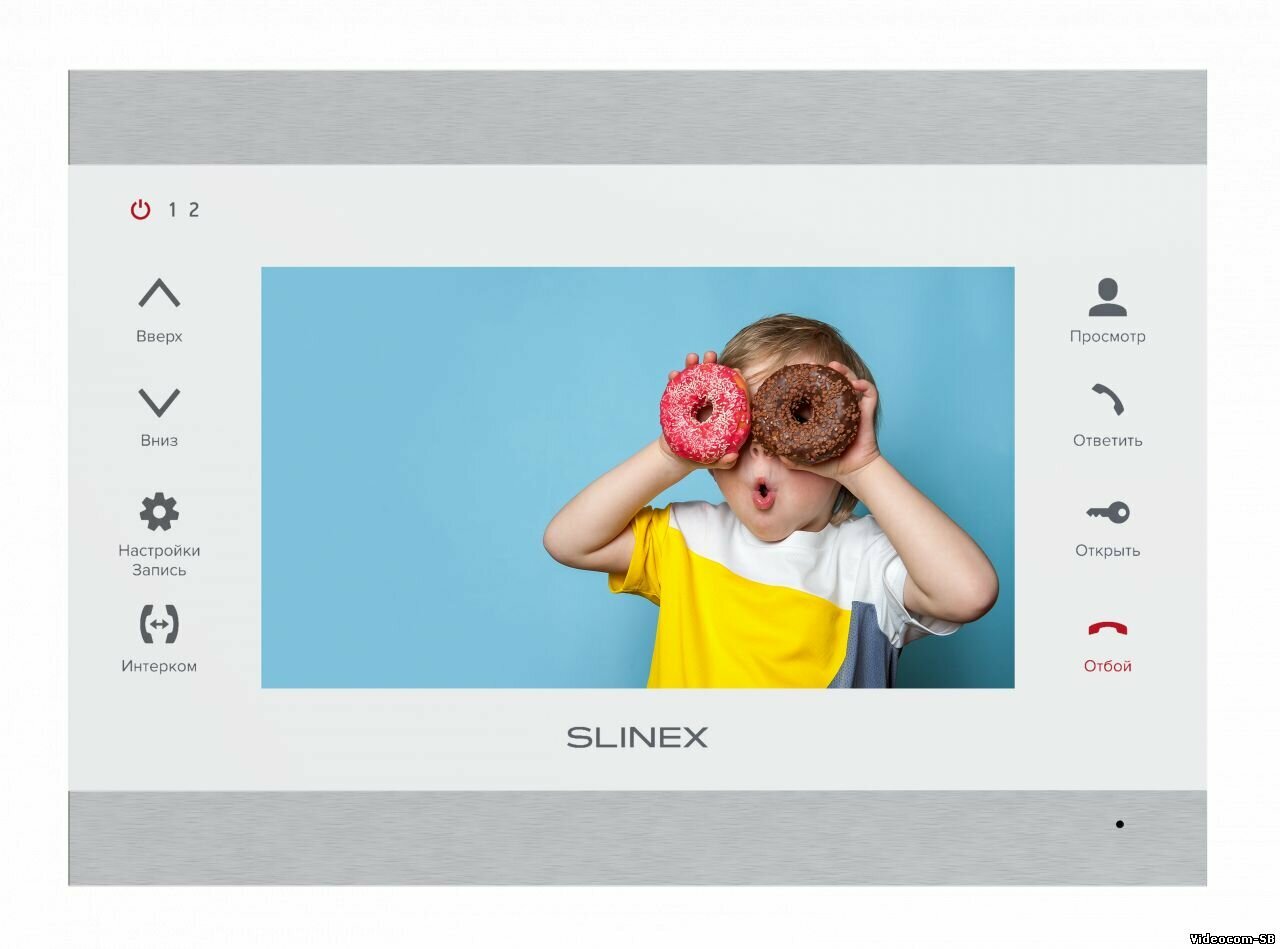 Видеодомофон Slinex SL-07MHD, цветной, 7", экран IPS, разрешение 1024 x 600