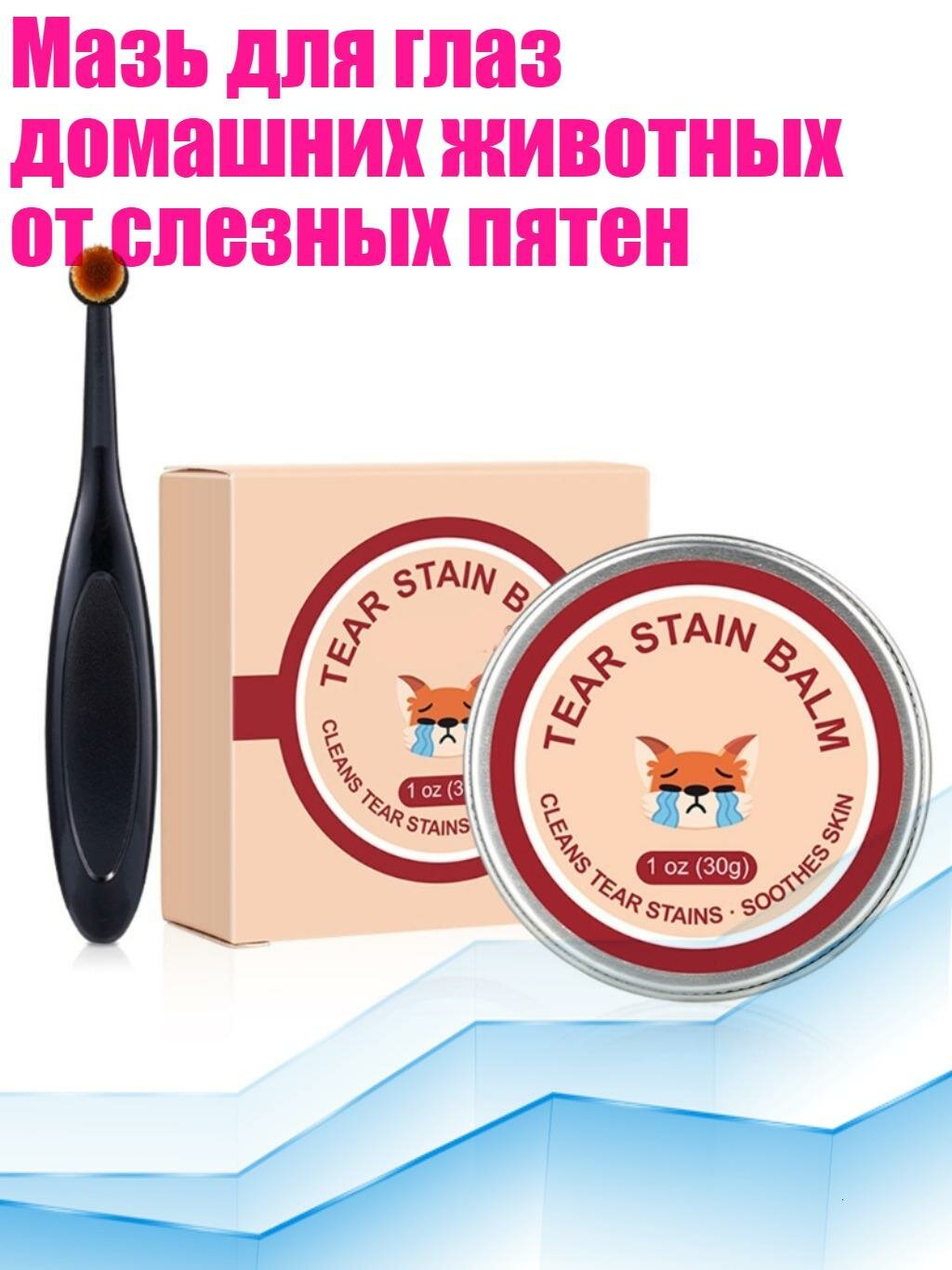 Мазь для глаз домашних животных от слезных пятен