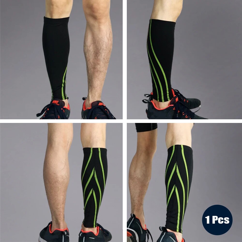 1 шт, спортивные компрессионные рукава для икр, шина для поддержки голени, защита ног, носки для езды на велосипеде, бега, баскетбола, футбола, тенниса