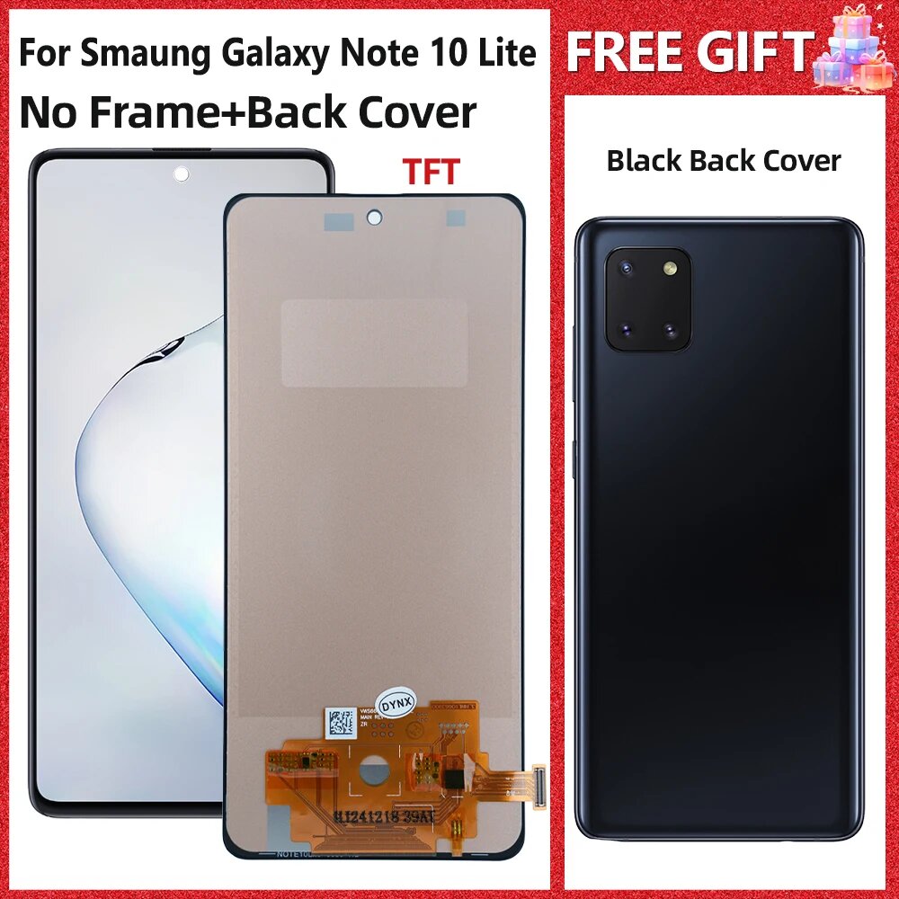 ЖК-дисплей для Samsung Galaxy Note 10 Lite с сенсорным экраном 6,7 дюйма и дигитайзером в сборе для замены N770F N770F/DS