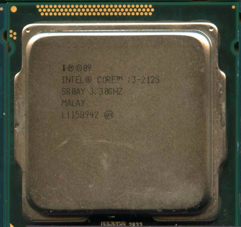 Процессор Intel Core i3-2125 3.3 GHz, Socket 1155/3Mb/2x, 4x, Core/HD3000, SR0AY Malay