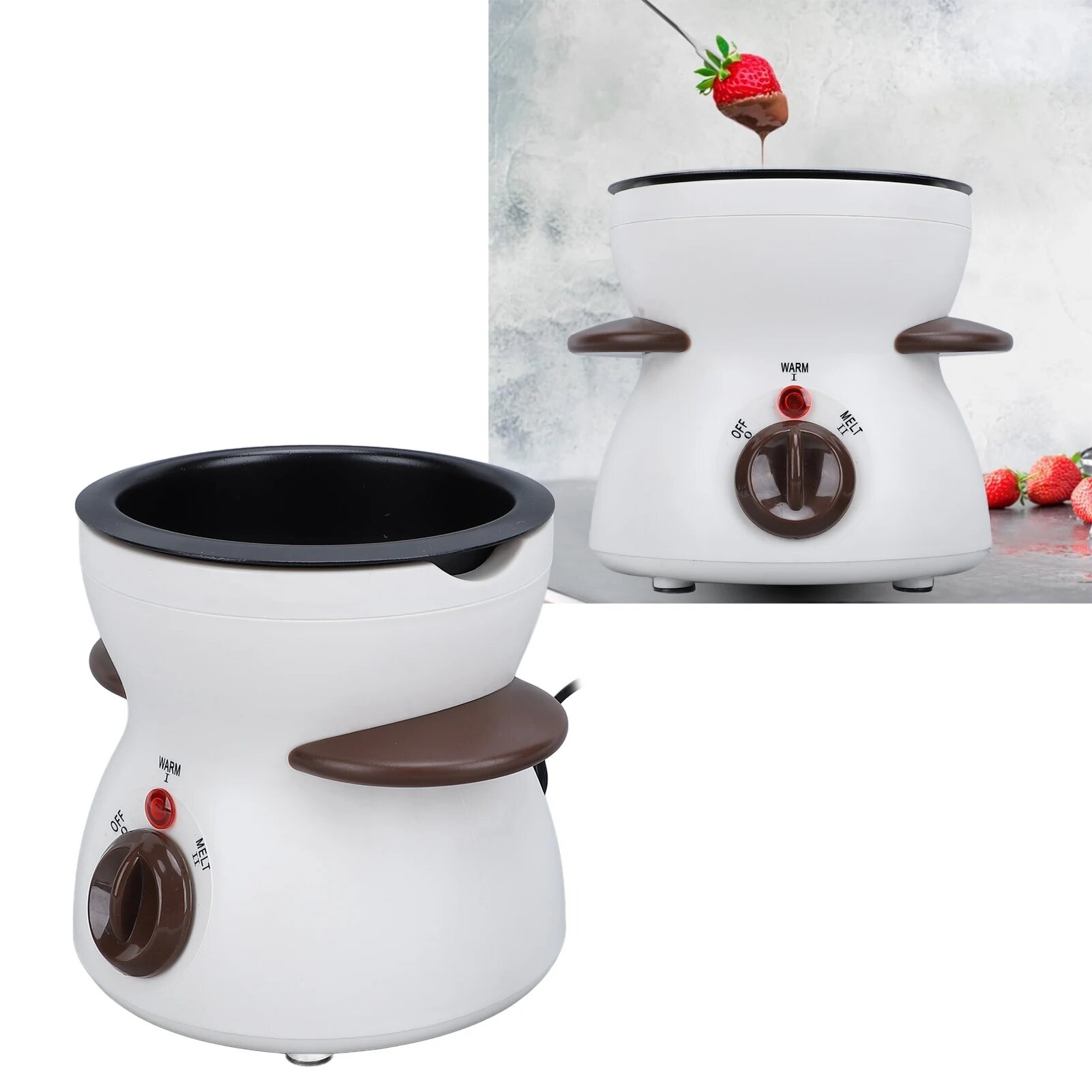 Фондюшница Fdit белая электрическая 200 мл