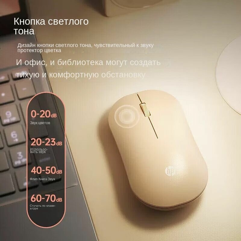 Портативная двухрежимная беспроводная мышь HP DM10 Bluetooth с микрофоном