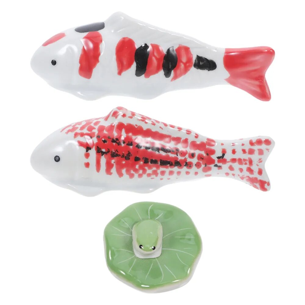 Набор керамических декоративных плавающих рыбок для аквариума и пруда