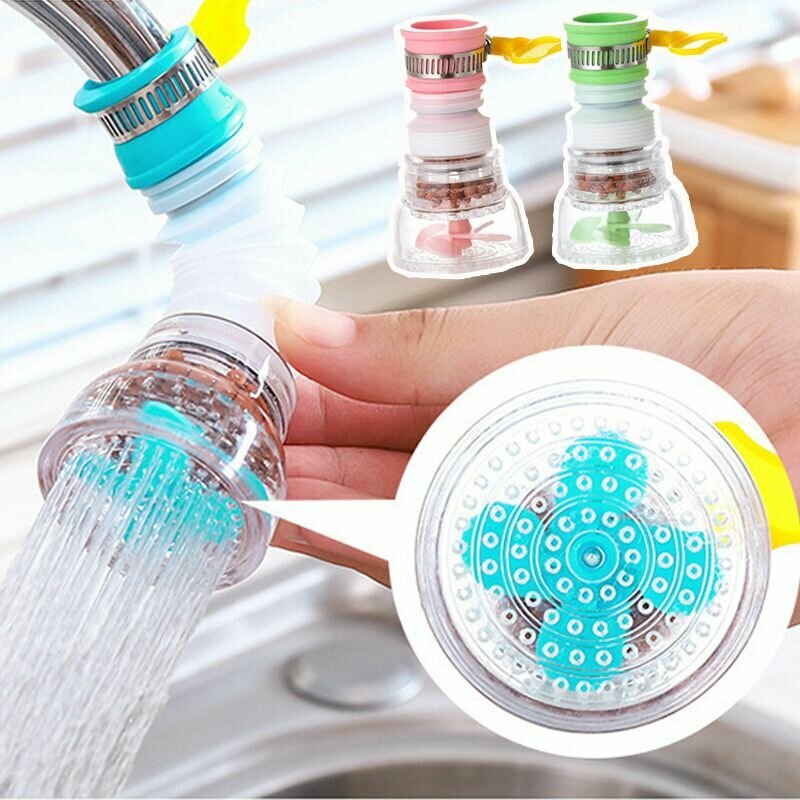 Насадка для крана против разбрызгивания воды, вращающийся душ для кухни, рассеиватель потока воды, удлинитель для смесителя с гибким шлангом