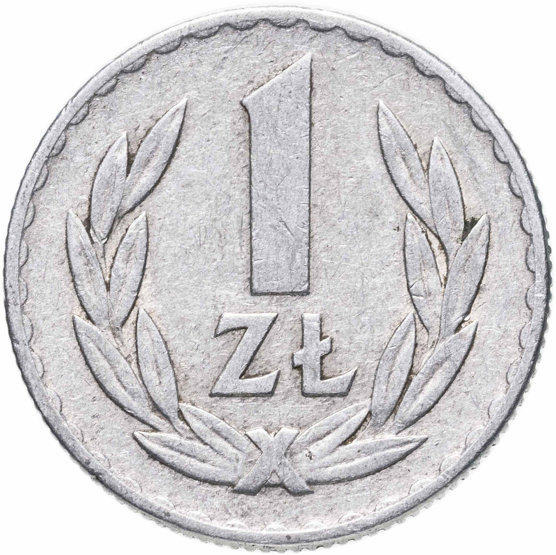 Польша 1 злотый zloty 1949, Алюминий, в сохранности XF