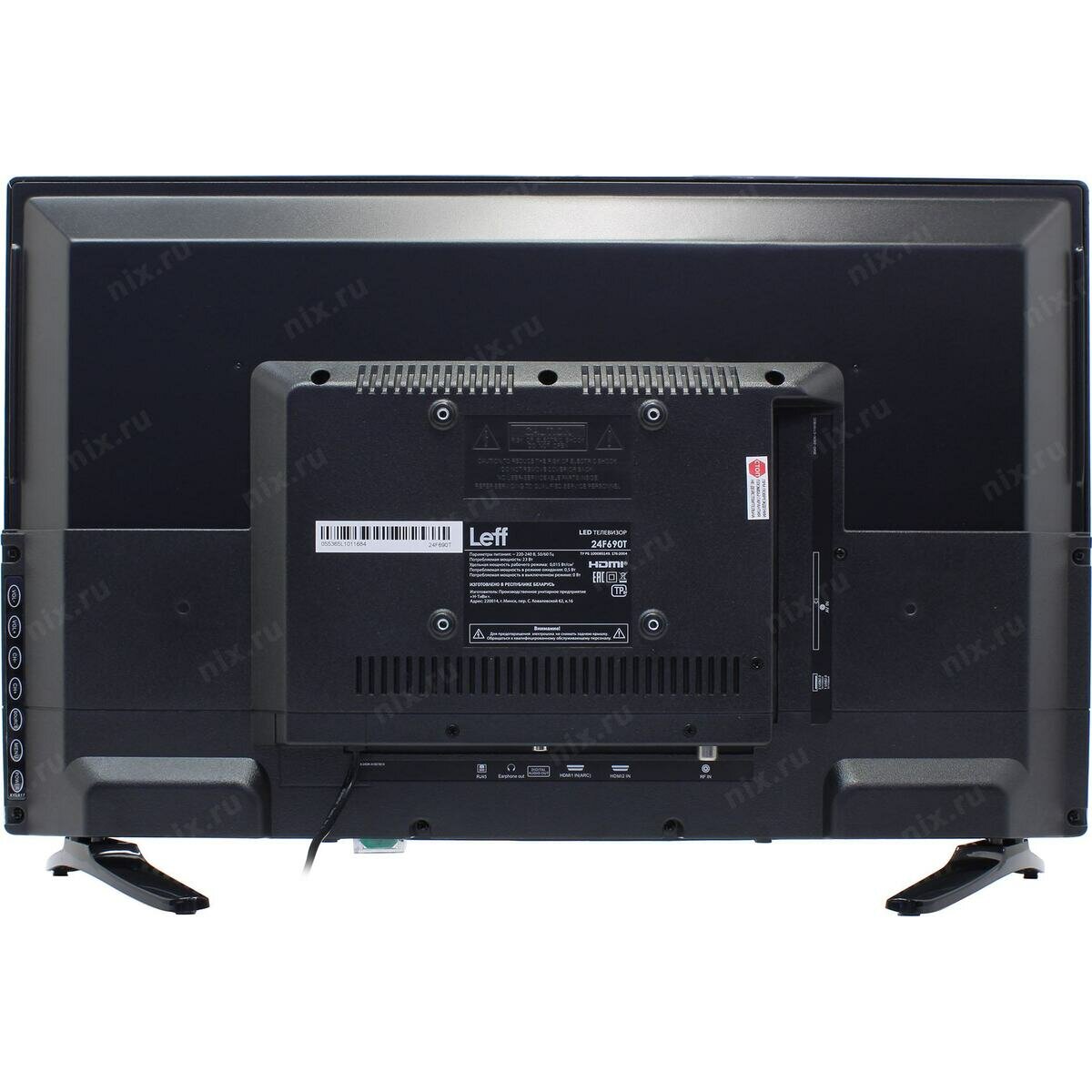 23.8" LED ЖК телевизор LEFF 24F690T (1920x1080, HDMI, LAN, WiFi, BT, USB, DVB-T2, SmartTV) — фото 1