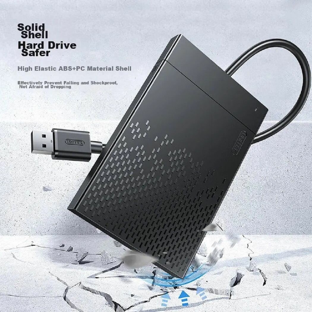 Внешний бокс-корпус USB 3.0 для SATA 2.5 дисков SSD и HDD, чёрный