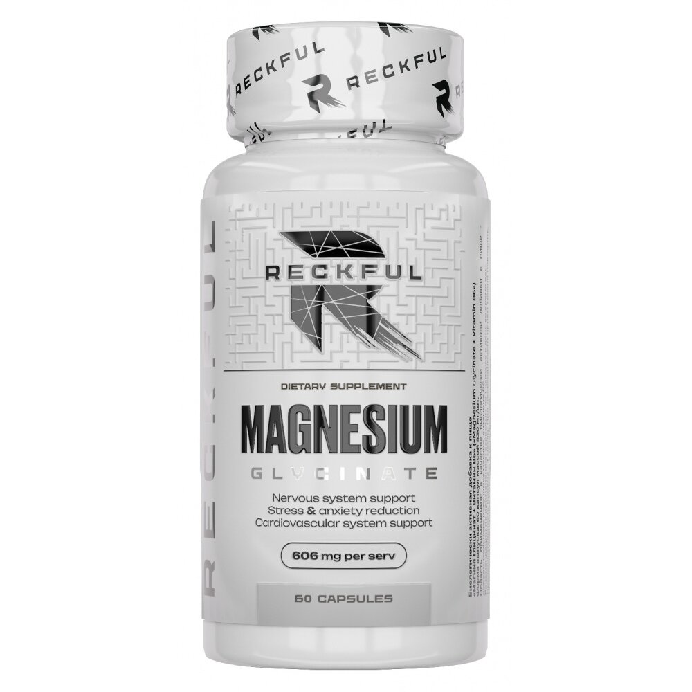 Reckful Magnesium Glycinate, 60 капсул
