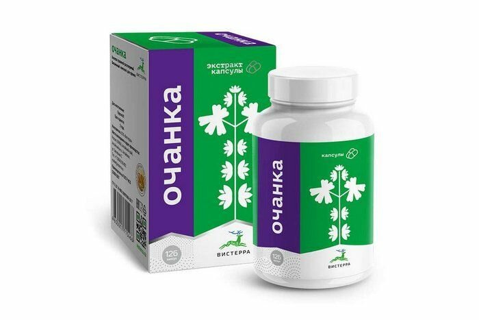 Биологически активная добавка Вистерра очанка, 126 капсул, для улучшения зрения