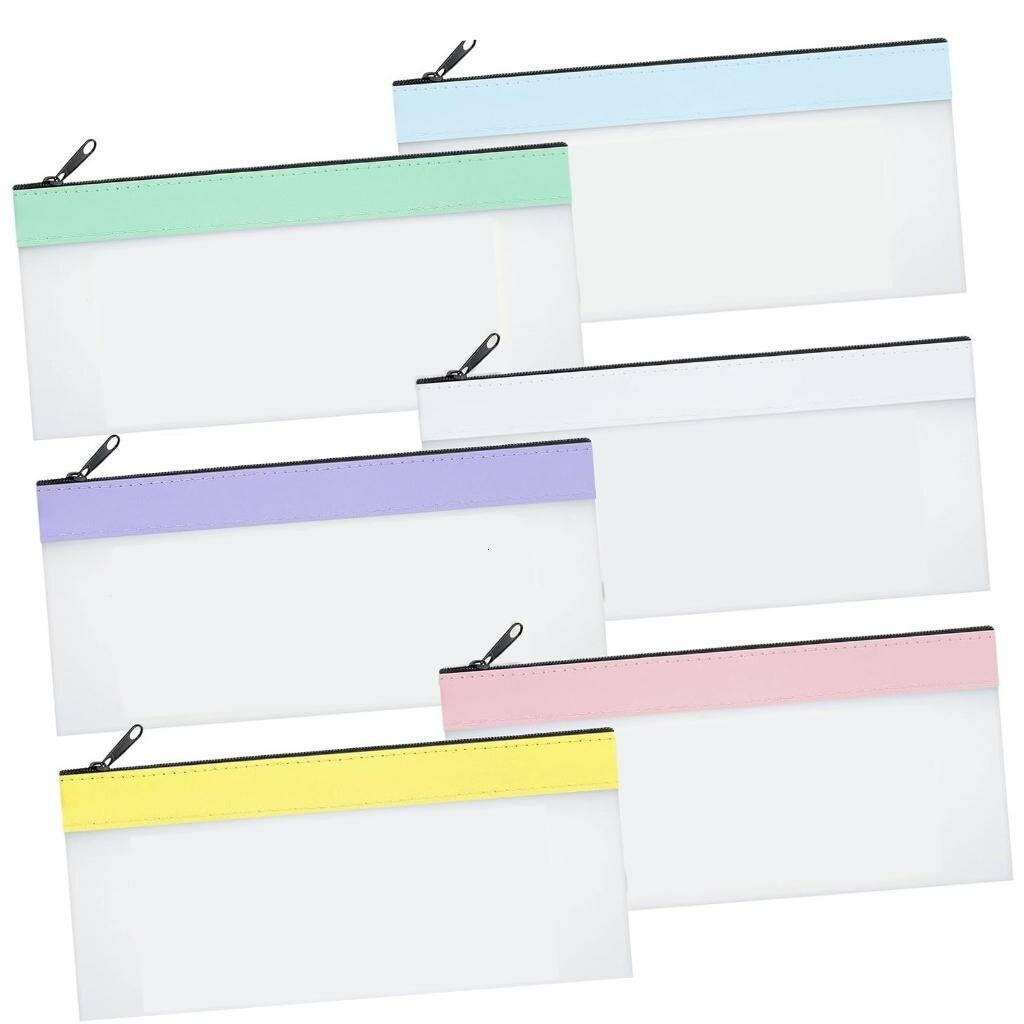 Кошельки для денег с замком-молнией, Шесть пачек