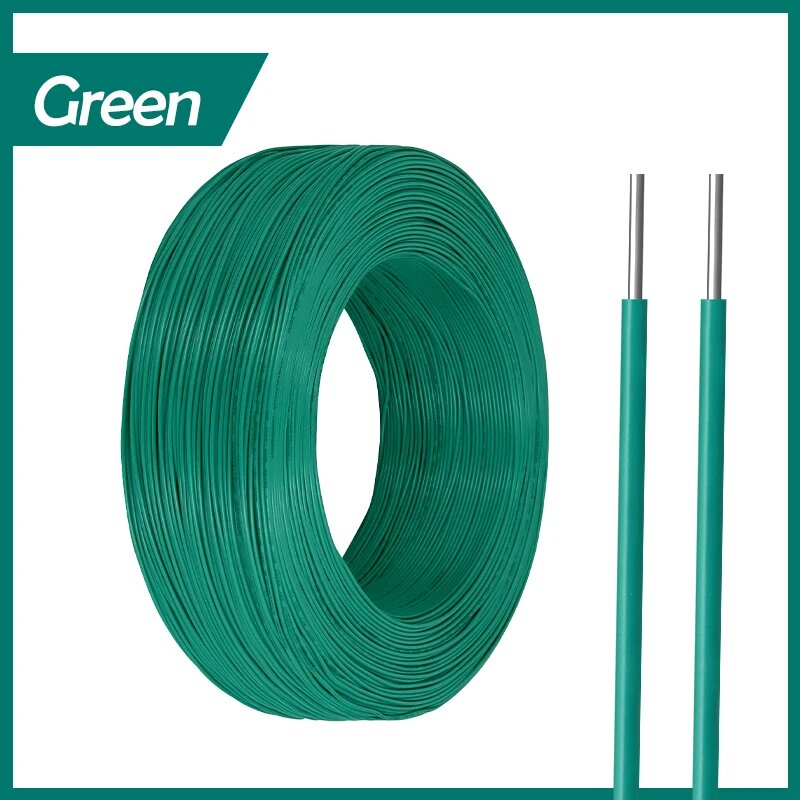 UL1007 одножильный медный кабель 26-14 AWG 24AWG, Green, 5 Meters