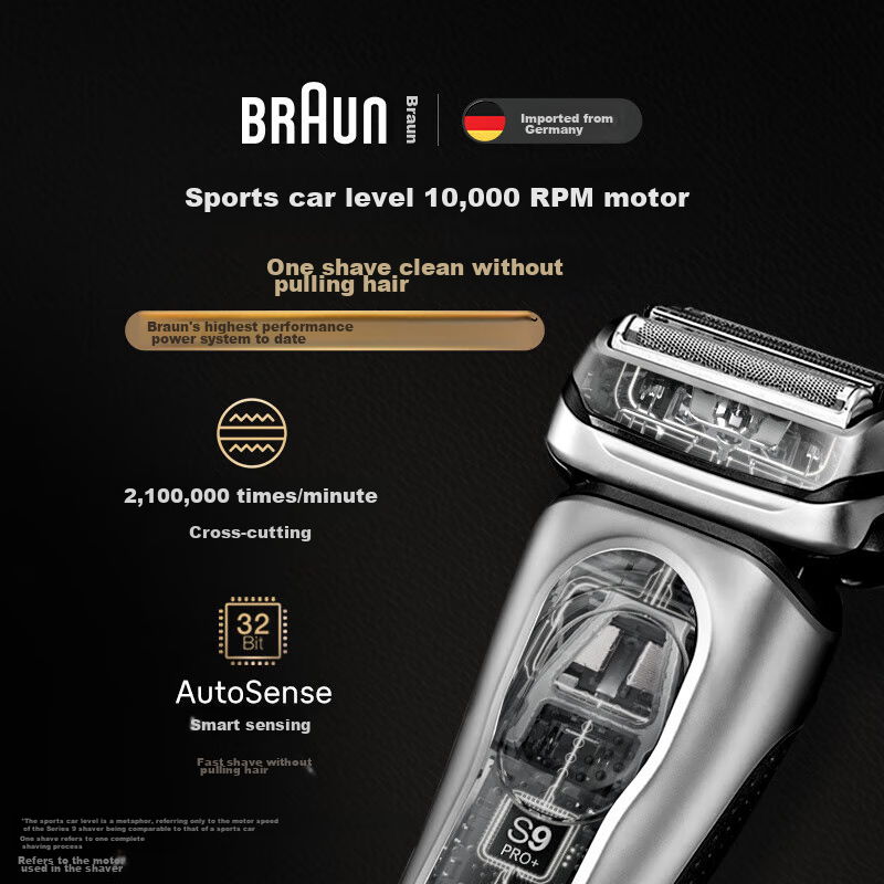 Мужская электробритва BRAUN Series 9 Pro+ 9617s, silver