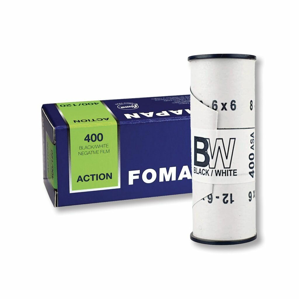 Фотоплёнка черно-белая Fomapan 400 тип 120 Средний формат
