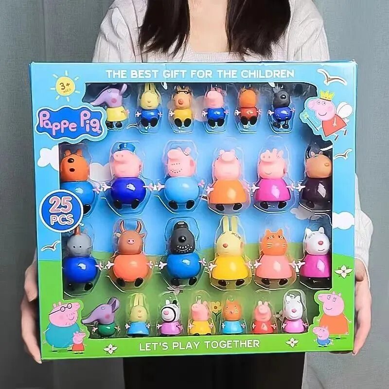 International Happy Family Piggy Pei, подвижные фигурки, детские игрушки, лучшие подарки на день рождения и Рождество