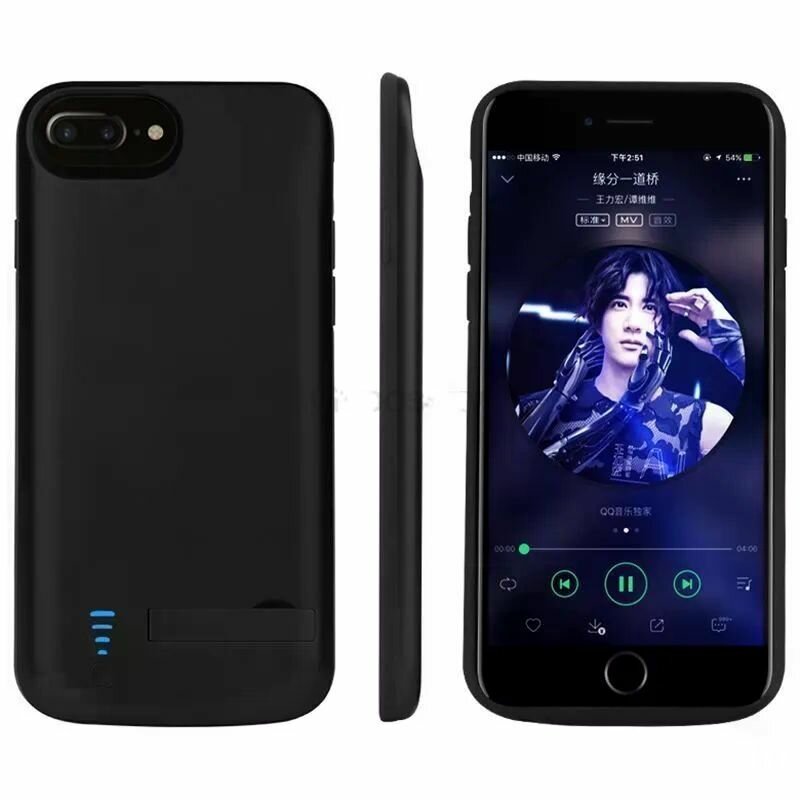 Чехол-аккумулятор для iPhone 7/8/6/6s/se 2023 Внешняя крышка зарядки Powerbank 6800 мАч