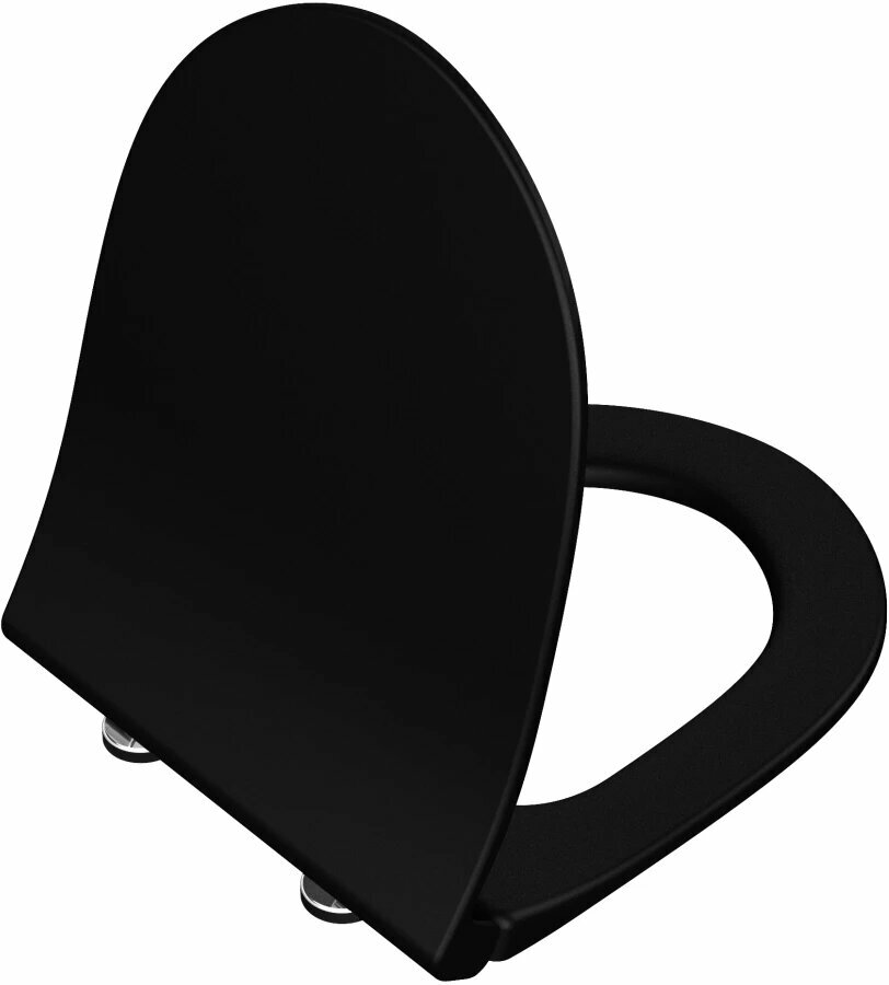 Сиденье для унитаза VitrA Sento 120-483-009 с микролифтом, черный матовый