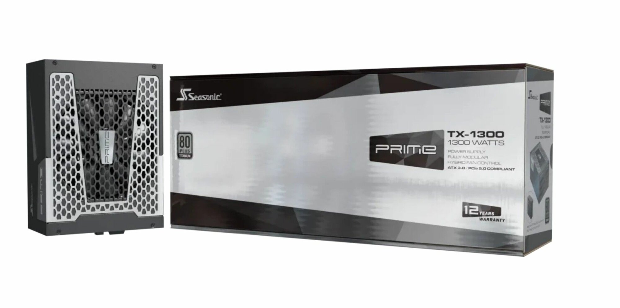 Блок питания Seasonic ATX 1300W PRIME TX-1300 Gen.5 80+ titanium (20+4pin) APFC 135mm fan 18xSATA Cab Manag RTL