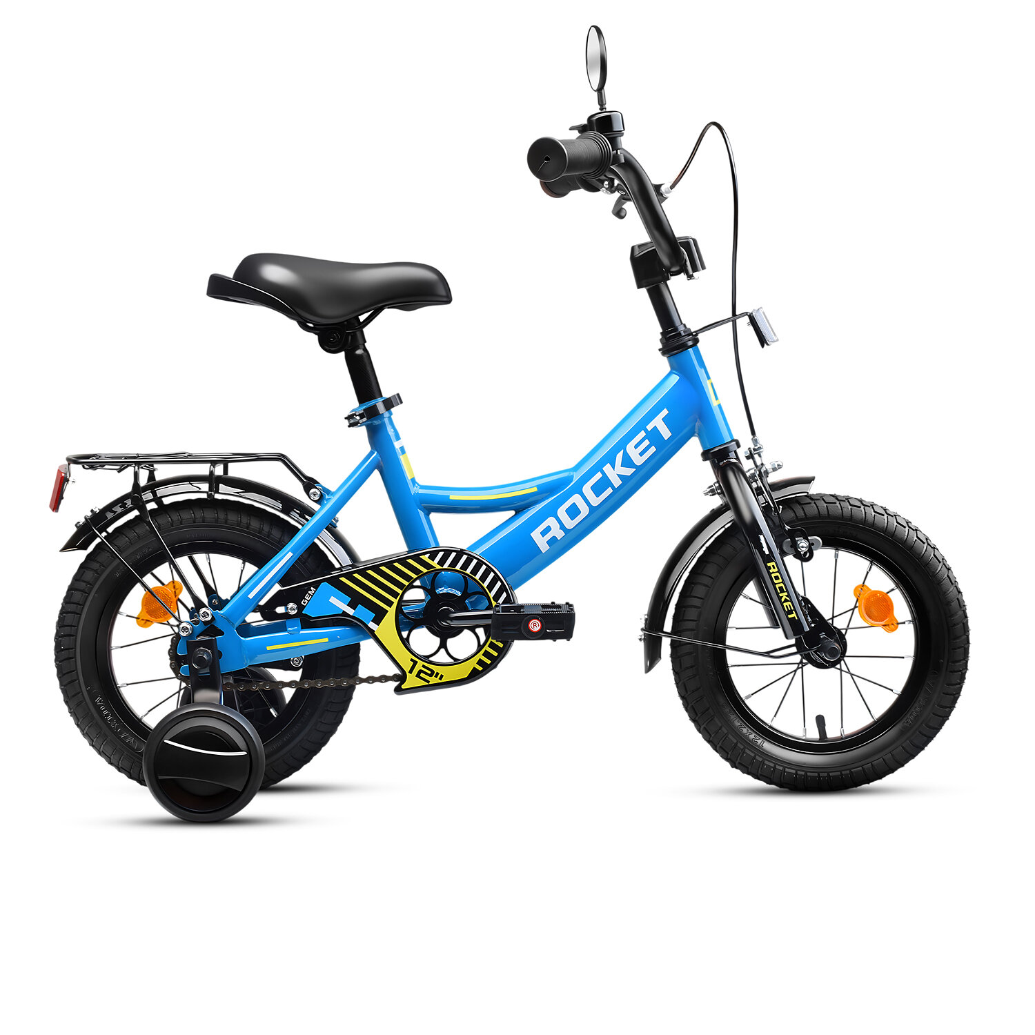 Велосипед 12" Rocket Gem, цвет голубой, рост 100 - 115 см.(3-4 года)