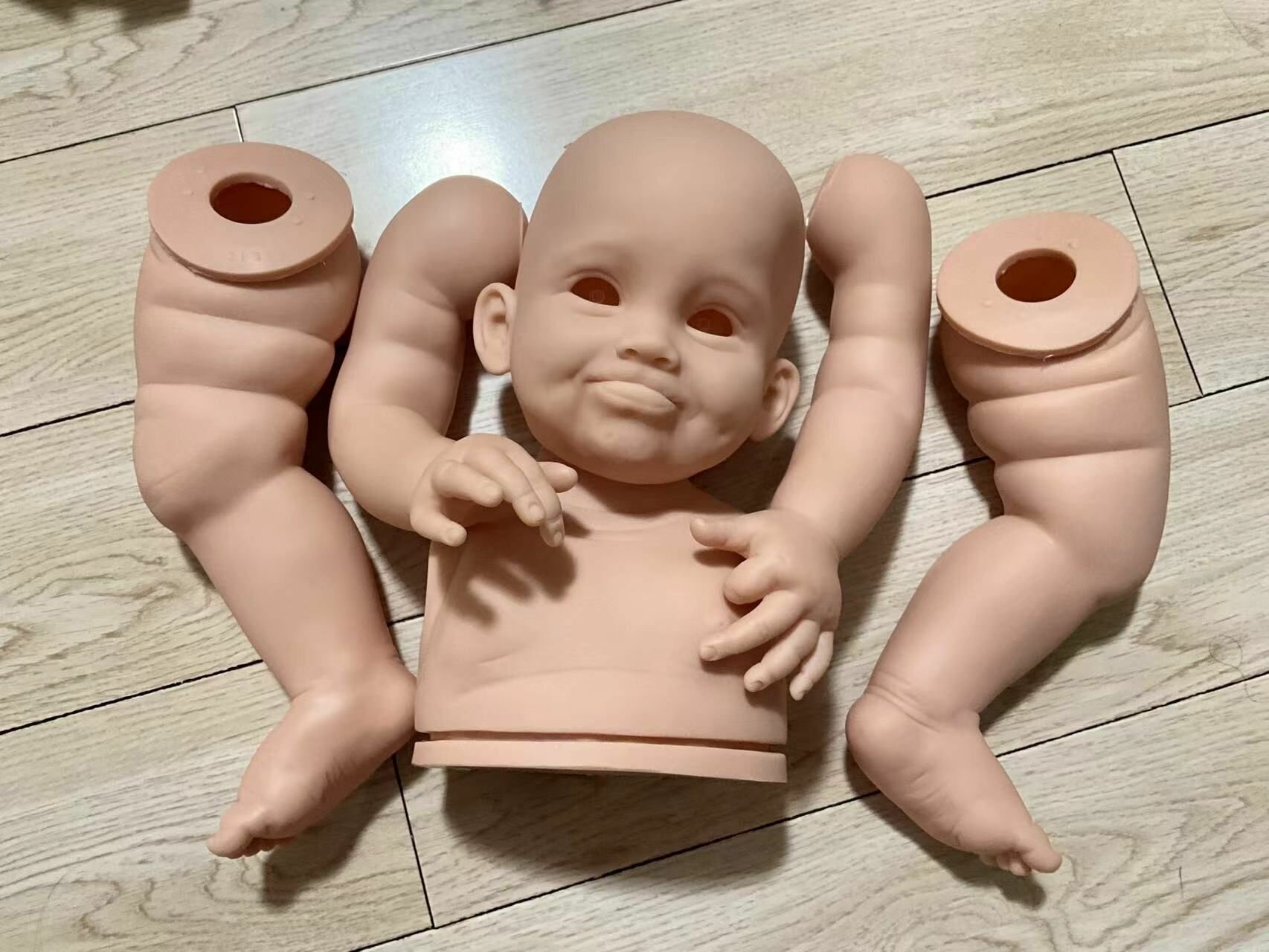 Реалистичная 28-дюймовая неокрашенная кукла-реборн