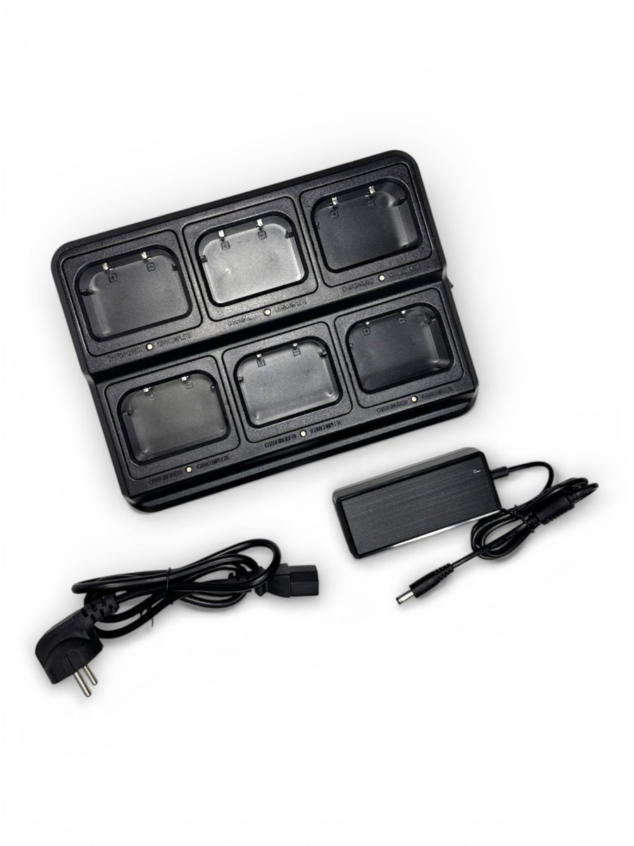 Зарядное устройство для 6 раций BAOFENG UV-9R Plus, BF-A58, BF-9700, UV-XR с блоком питания