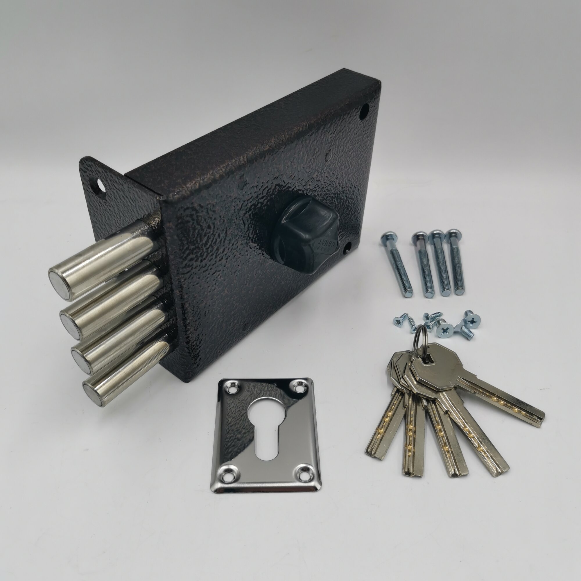 Замок накладной цилиндровый ЗНЦ-1-6Б 5кл. б/о Сенат (183)