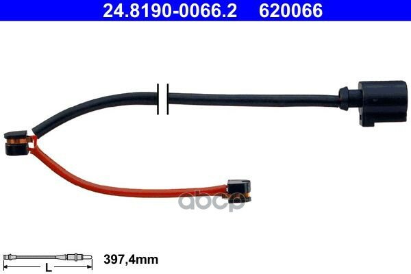 Датчик износа тормозных колодок PORSCHE: CAYENNE 02-10 Ate арт. 24.8190-0066.2