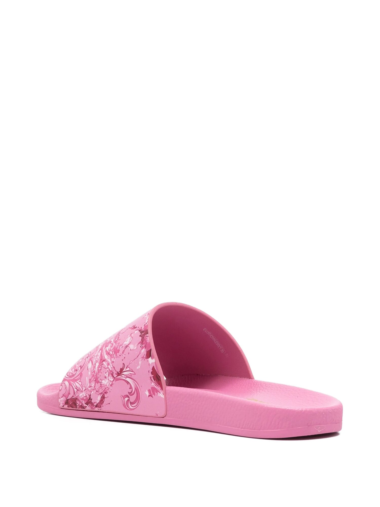 Шлёпанцы Versace Jeans Couture Patterned slides, размер 35, pink — фото 1