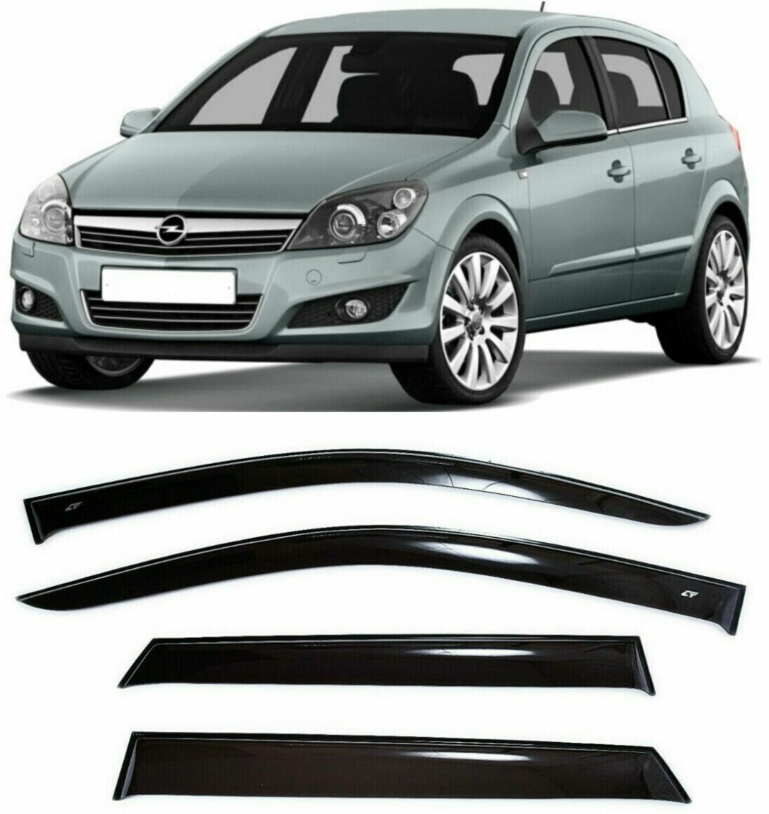 Дефлекторы для окон OPEL ASTRA (H) 2004-2014 5дв хэтчбек