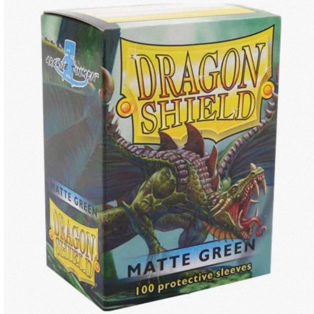 Dragon Shield Чехлы для карт 100 шт, матовые, 66x91 мм Green