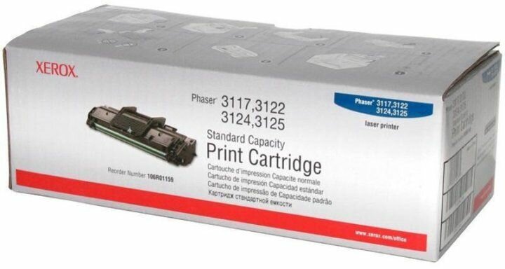 Картридж лазерный Xerox 106R01159 для Xerox Phaser 3117/3122/3124/3125, черный, ресурс 3000 страниц