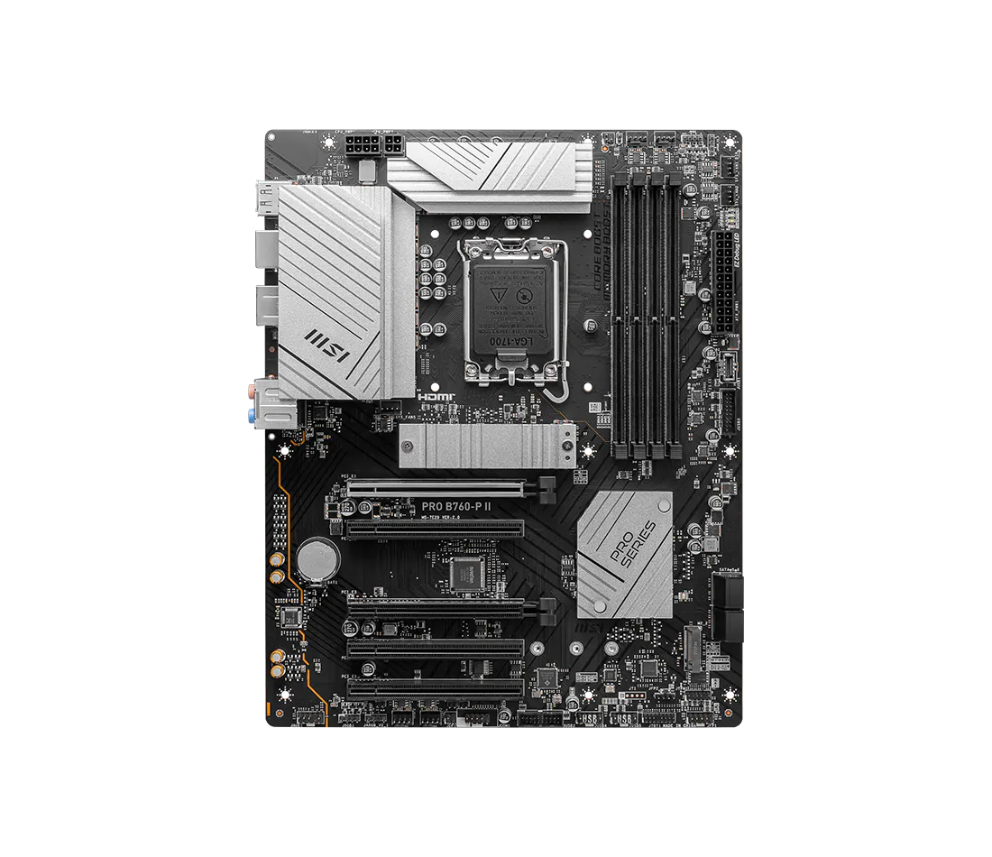 Материнская плата MSI PRO B760-P II, Socket LGA 1700, Intel B760, ATX, 4xDDR5, Ret