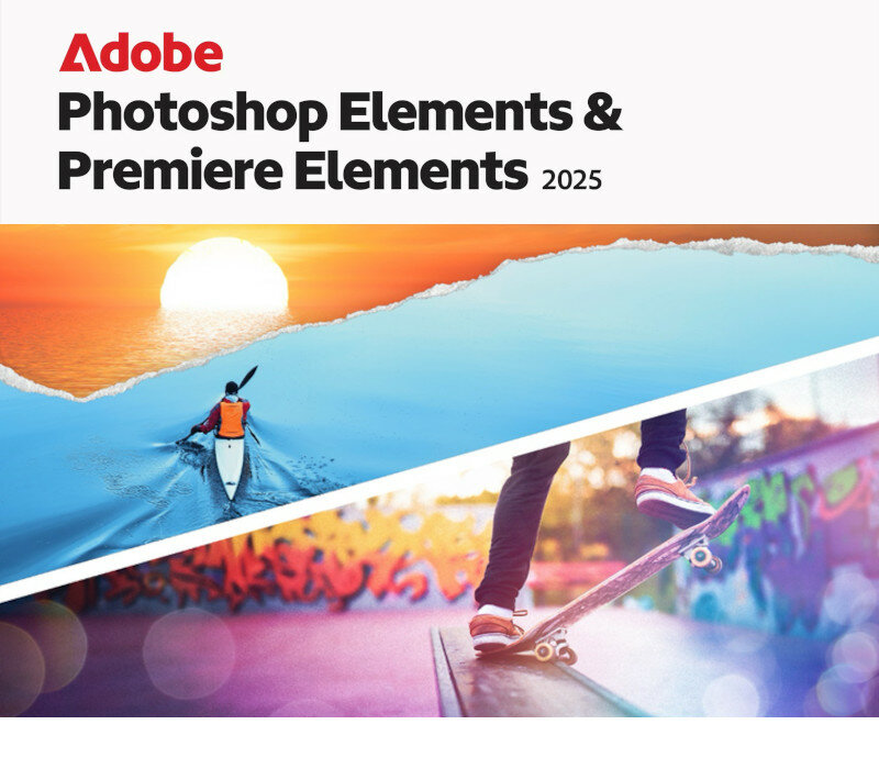 Adobe Photoshop Elements 2025 & Premiere Elements 2025 US (3 Years / 1 PC/MAC)