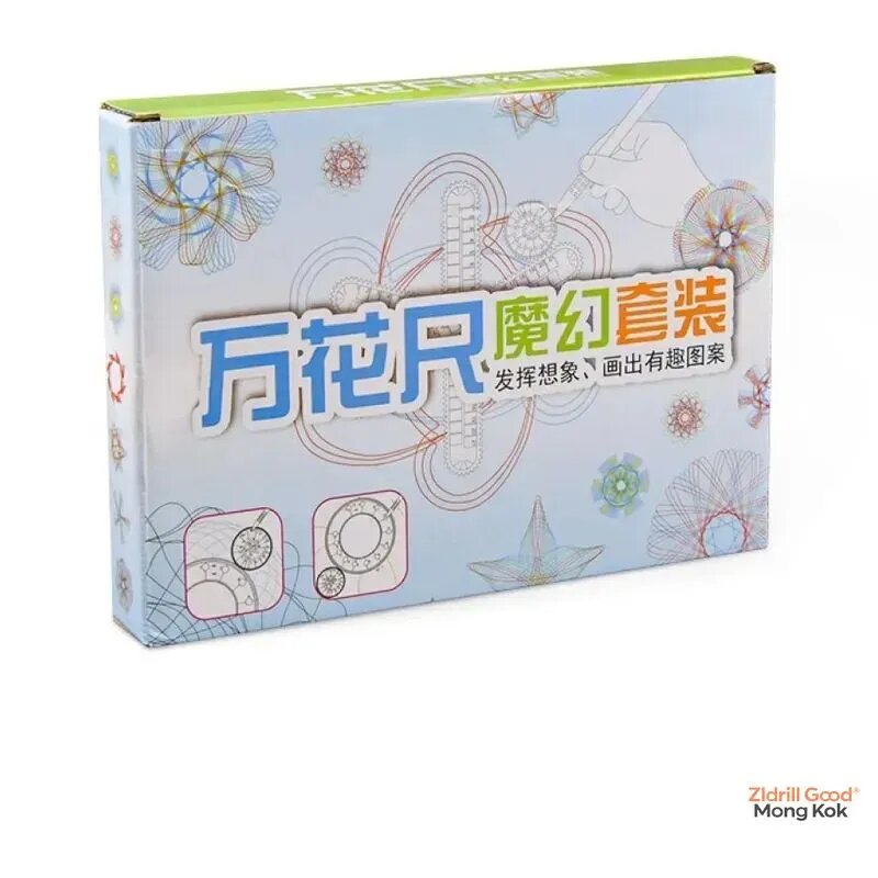 Обучающая игра-Woopker Набор для рисования спирограф для развития воображения и мелкой моторики Белый