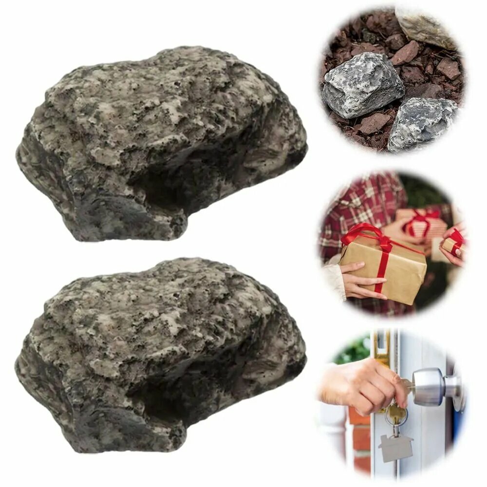 Тайник для ключей в виде камня, подходит для улицы и дома