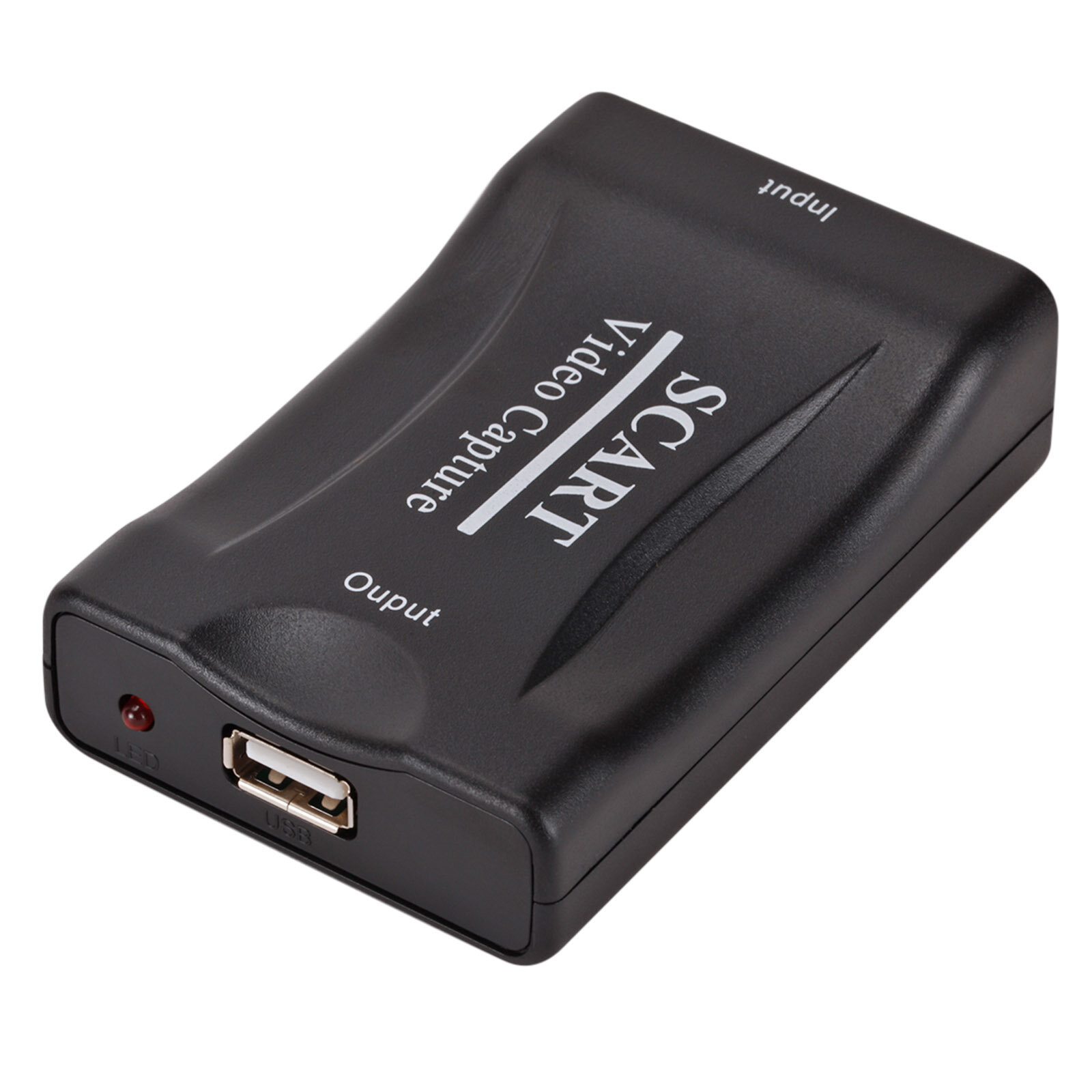 Карта захвата Scart 1080P USB 2.0 Коробка для захвата видео Запись видеоигр Трансляция в прямом эфире Дом Офис DVD Grabber Плаг-н-плей Черный USB 2.0 PAL NTSC SECAM MPEG2 AVI MPEG4 WMA ASF MPEG1 WMV 50cm кабель 8.9*5.7*2.0cm 46g