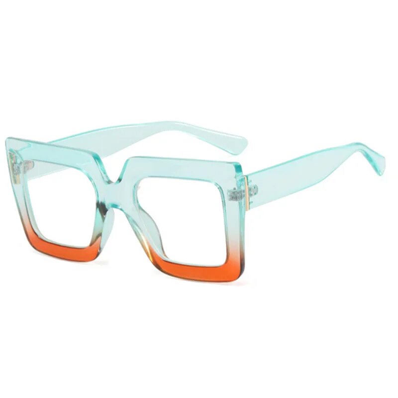 Очки для зрения BINSYSU квадратные green orange -4.0
