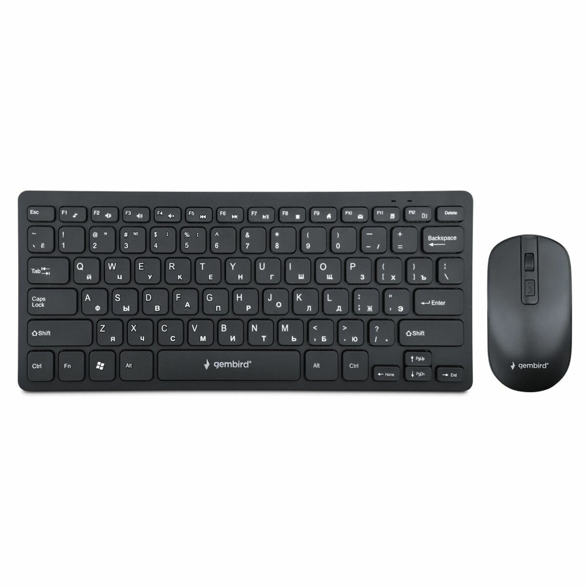 Набор клавиатура+мышь Gembird KBS-9100, клавиатура 78 клавиш, мышь 4 кнопки, черный (KBS-9100)
