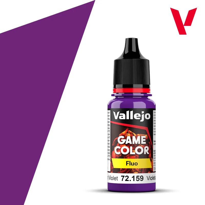 Vallejo GAME COLOR Fluorescent Violet 72.159 Акриловая краска для миниатюр